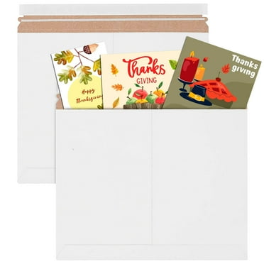 11 x 13 1/2" Stayflats Brand Rigid Flat Mailers, White (Pack of 100 ...