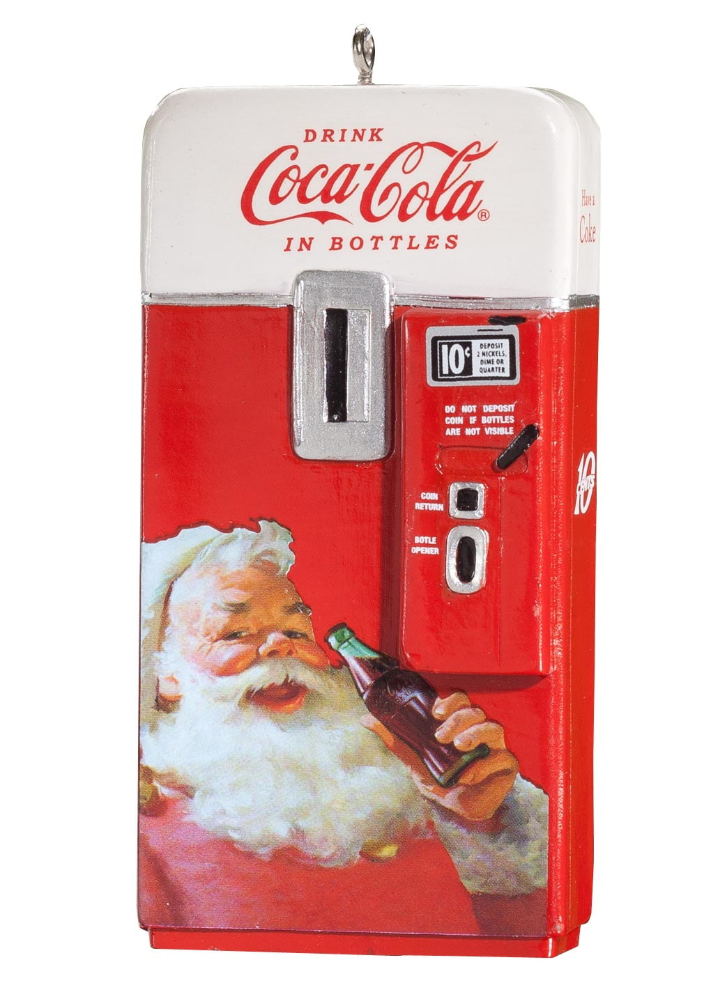 Coca-Cola Santa Claus Vending Machine Ornament - Walmart.com