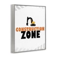 Construction Zone Minimal Gray Framed Giclee Art, design by Kim Allen ...