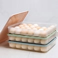 24 Grid Egg Storage Box Stackable Refrigerator Egg Organizer Anti-break ...