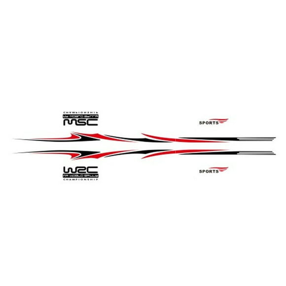 Red Car Black Stripes