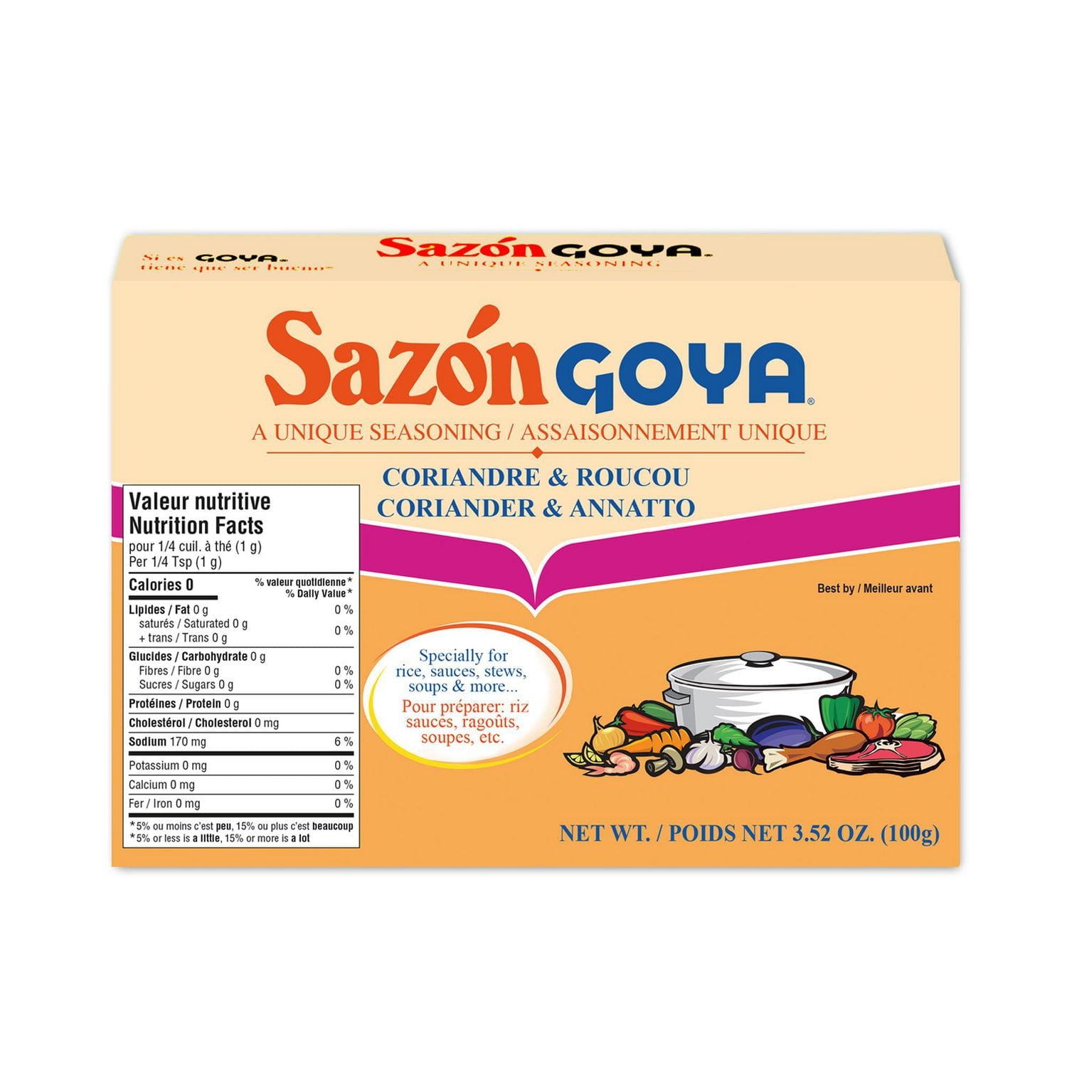 Click here for Noel Goya Sazon Coriander & Annatto 100 G prices
