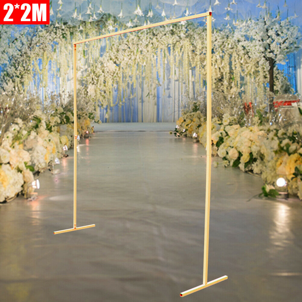 Efavormart 5ft Gold Metal Frame Wedding Arch, Round Rectangular ...