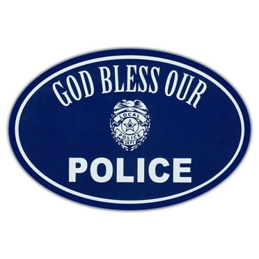 Magnetic Bumper Sticker - Support Law Enforcement Ribbon Magnet - Cops ...