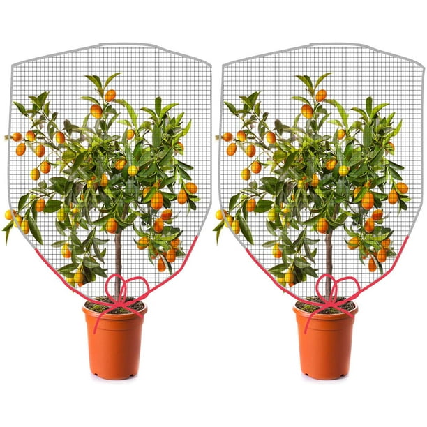 KSCD Insect Bird Barrier Netting Mesh with Drawstring, Large Garden Bug ...