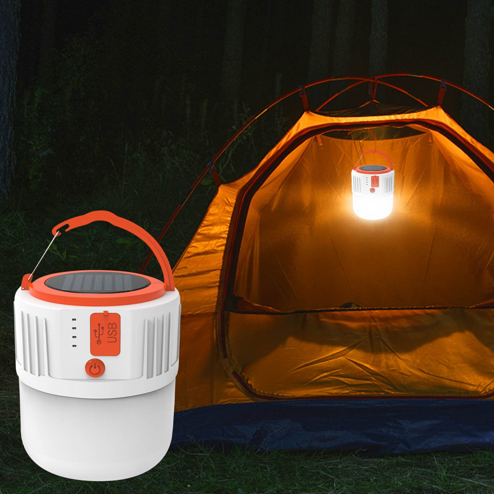 Click here for Pisexur Camping Lantern Solar Rechargeable  Led Te... prices