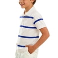 BFHHYA Boys Striped Golf Shirts Classic Collar Short Sleeve Blouses ...