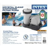 Intex Above Ground 2500 GPH Krystal Clear Pool Filter Pump with GCFI ...