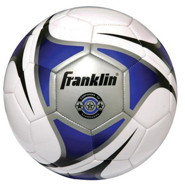 Franklin Sports 6350 Soccer Ball, Size 3, Black, Blue and White ...