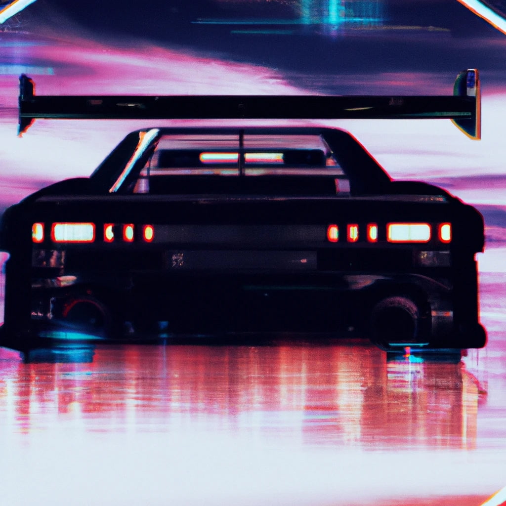 Abstract Race Car Digital Art I - 12" x 12" Art Print Wall Decor ...