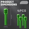 4 Pack Car Door Lock Knobs, 1.96 x 0.47" Aluminum Alloy Inner Door Lock ...