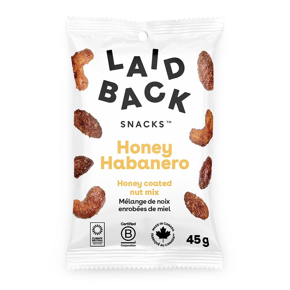 Laid Back Snacks | Mix Honey Habanero (Almonds, Cashews), 20 x 45 g ...