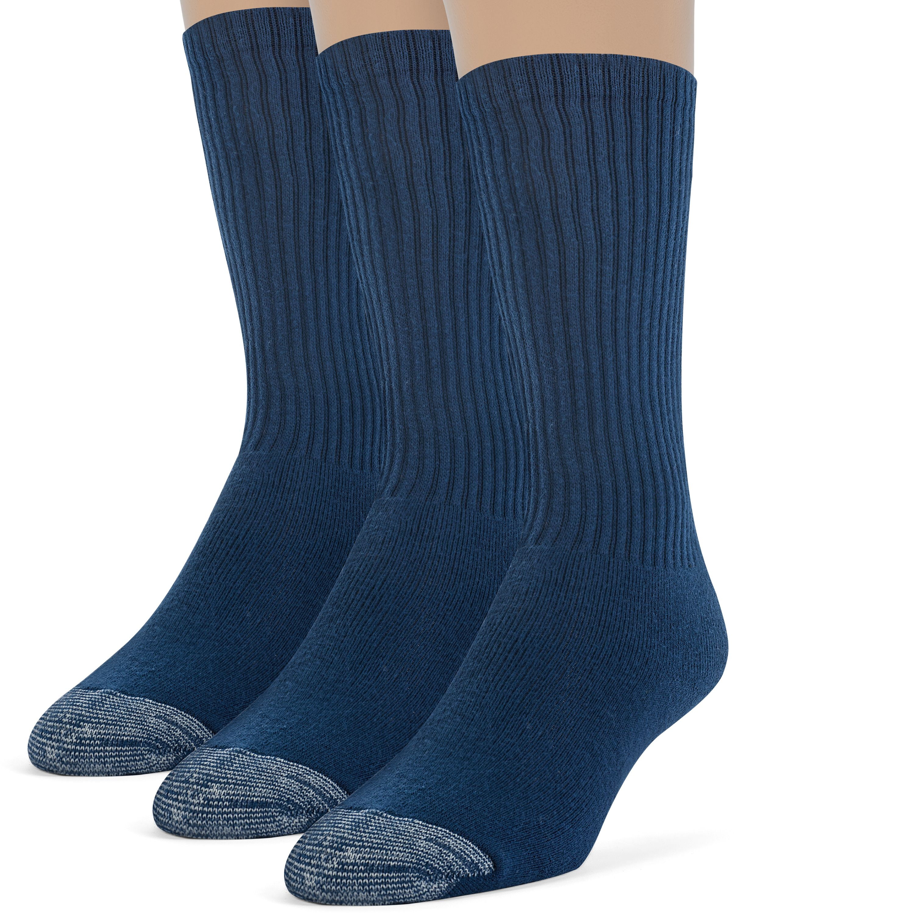 Women's Cotton Comfort Crew Cushion Socks - 3 Pairs - Walmart.com
