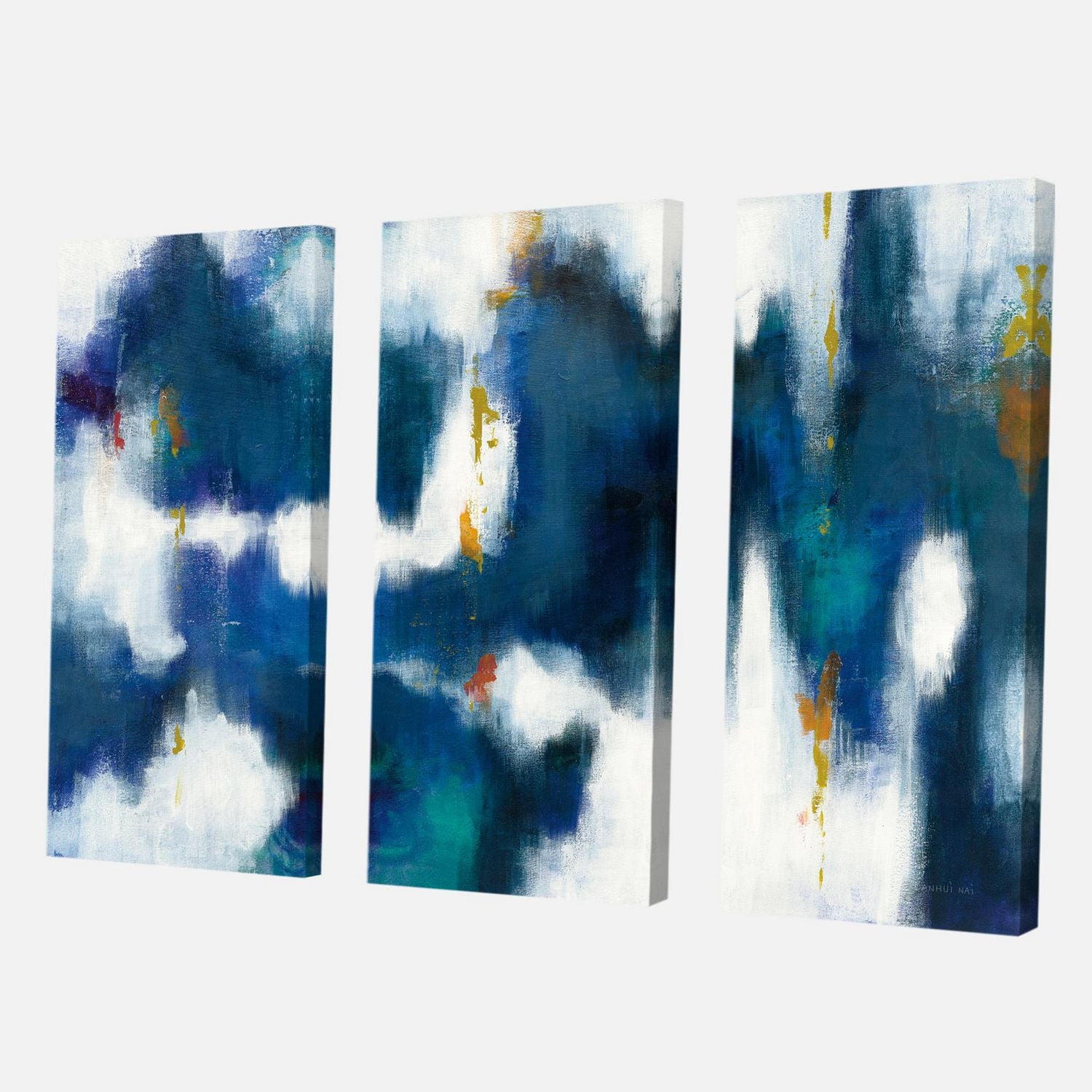 Designart Blue Glam Texture II Canvas Wall Art - Walmart.ca