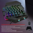 GENEMA V500 35 Keys RGB Left Hand Gaming Keyboard Analog Controller ...