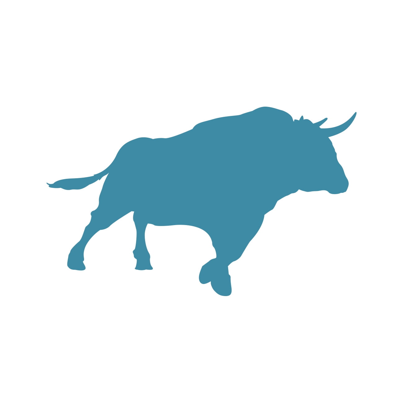Bull Sticker Decal Die Cut - Self Adhesive Vinyl - Weatherproof - Made ...