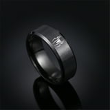 Men Rings Titanium Steel Matte Ring Black Spider Ring for Man Halloween ...