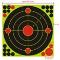Atflbox 50pcs 12" Paper Target Splatter Paper Shooting Target, Stick ...