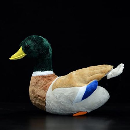 HTAIGUO 26 High Lifelike Mallard Plush Toy Realistic Cute Soft ...