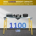 Portable Welding Table, 1100lbs Load Capacity Steel Welding Table with ...