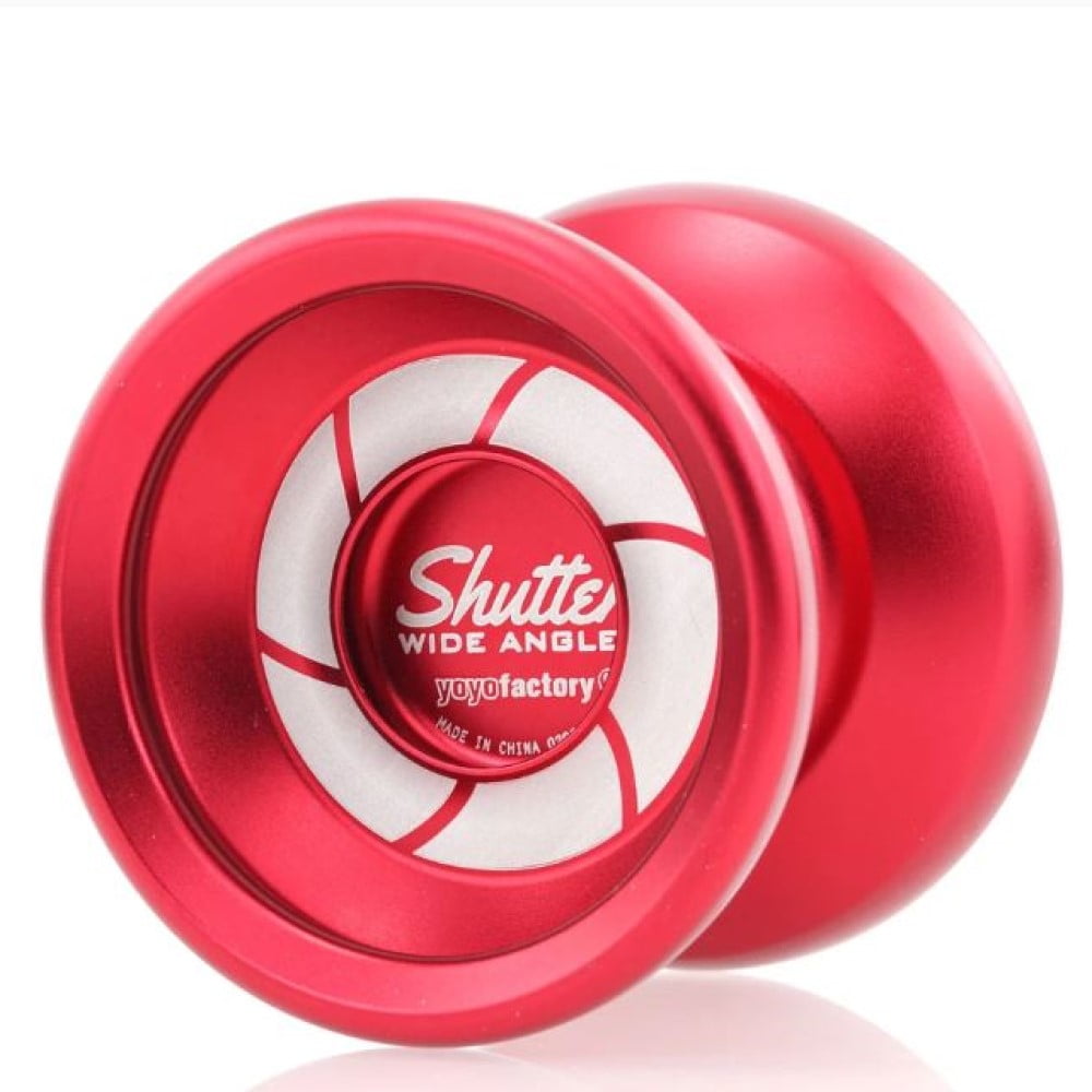 YoYoFactory Wide Angle Shutter Yo-Yo Blasted Aluminum Finish (Red ...