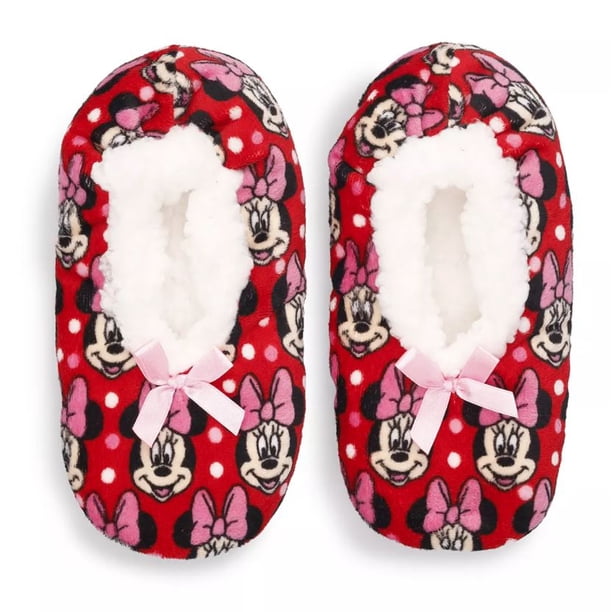 Disney's Minnie Mouse Toddler Girl Fuzzy Babba Slipper Socks sizes 2T ...