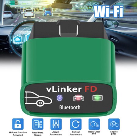 Vgate vLinker FD + OBD2 V2.2 WIFI Diagnostic Car Diagnostics | Walmart ...