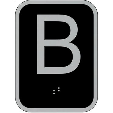 Star 1 (Star 1ST) Elevator Jamb Plate Sign with Braille and Raised ...
