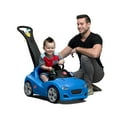 Step2 Baby Step Whisper Ride Buggy Handle, Blue Cruiser Push Car and ...