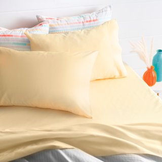 Gap Home Yellow Solid Print Cotton Sheet Sets, King, (4 Pieces ...