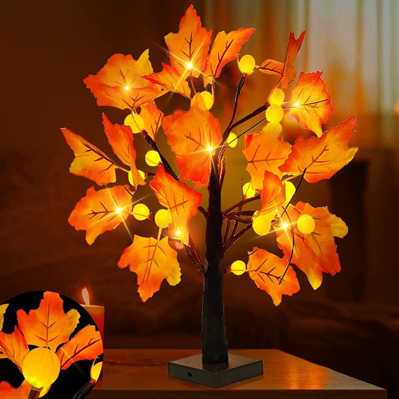 Lighted Fall Tree