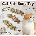 2026 New Creative Fish Bone Cat Dental Chew Toy -Natural Catnip ...