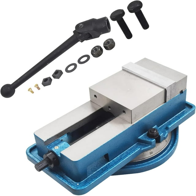 waltyotur CNC Milling Machine Vise 5 Inch Lockdown Bench Vise With 360 ...