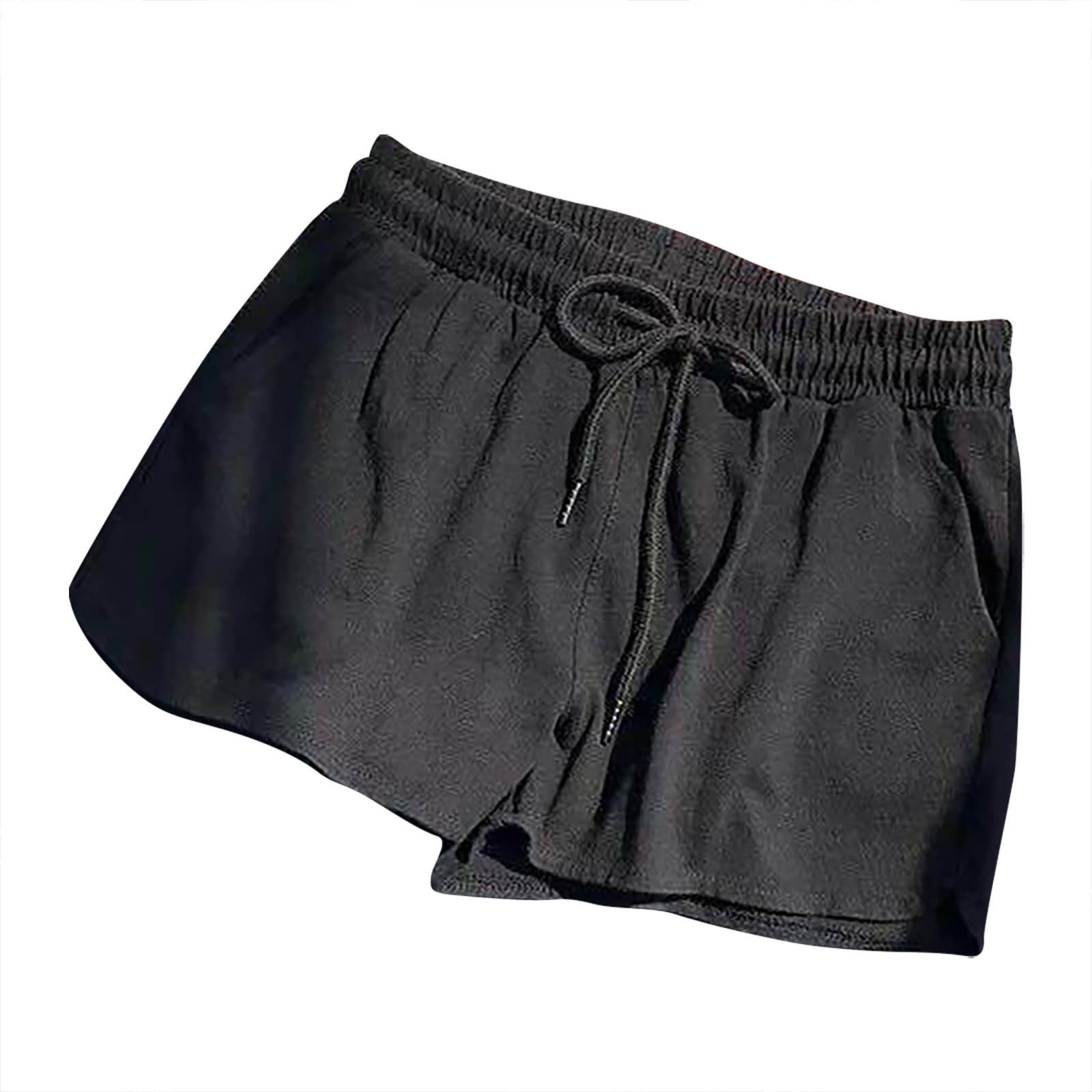 Click here for Cfhntfmh Gym Shorts For Women Drawstring High Rise... prices