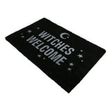 Witches Welcome Crescent Moon And Stars Coir Coconut Fiber Floor Mat ...