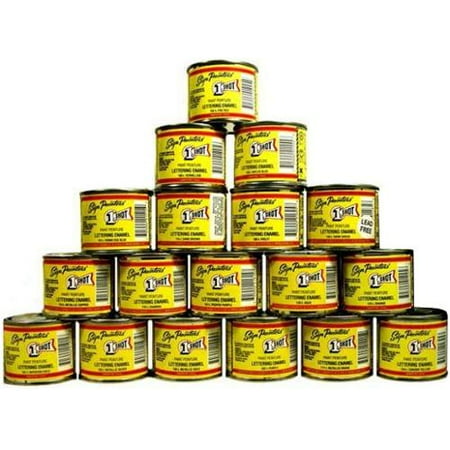 1/4 Pint 1 Shot BASIC Enamel Kit 18 COLOR SET Pinstriping Lettering ...