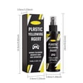 100ml Car Headlight Restoration Kit Spray Removes Yellowing Hazy ...