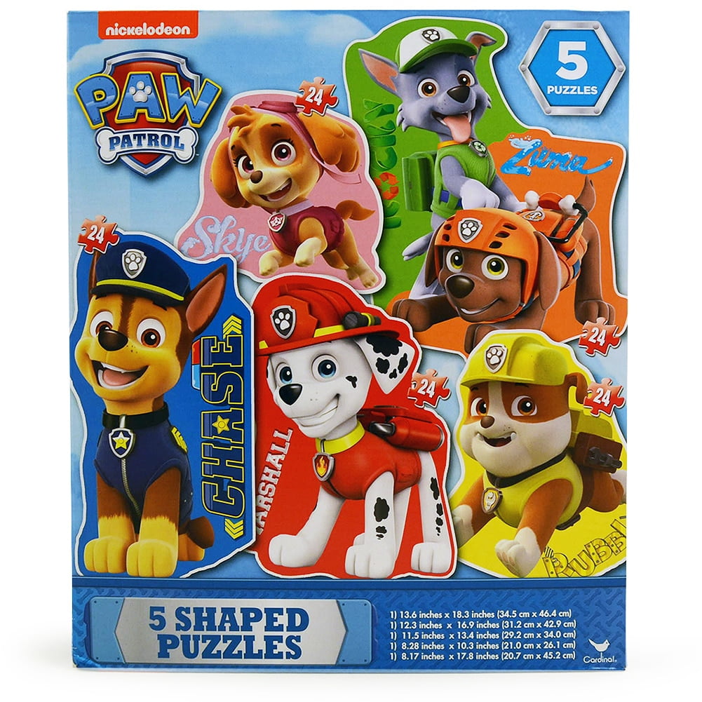 Paw Patrol 5 Shaped Puzzles | Walmart Canada