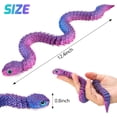6PCS 3D Printed Snake Toys, 3D Printed Animals Fidget Toys for Fans ...
