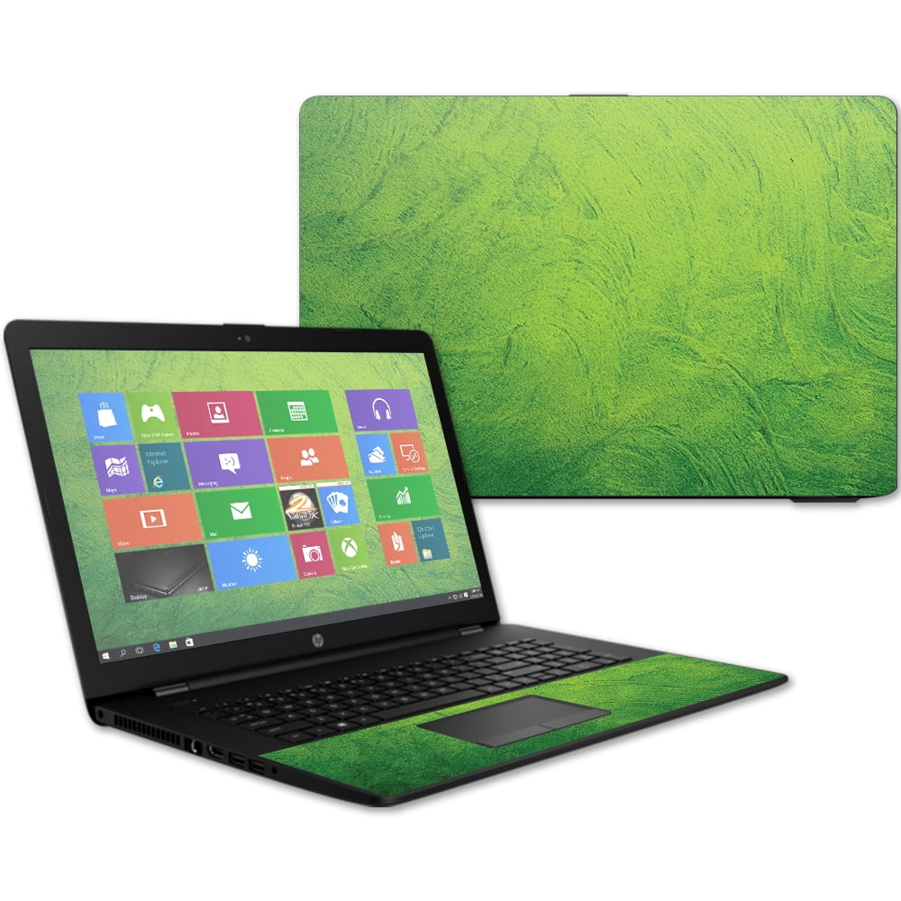 Skin Decal Wrap Compatible With HP 17t Laptop 17.3" (2017) Green Cement ...