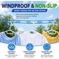 3Pcs Portable Clothesline for Outdoor & Home, Adjustable Telescopic Non ...
