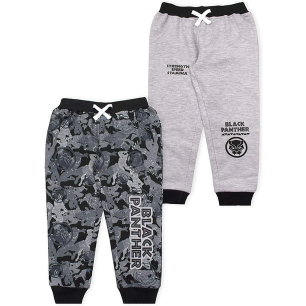 Marvel - Marvel Clothes 2-Pack Black Panther or Spiderman Boys Joggers ...