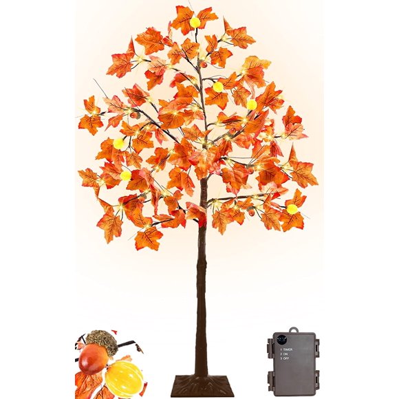 Lighted Fall Tree