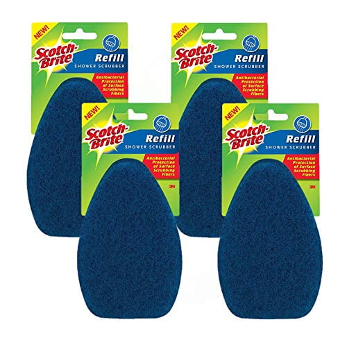 Scotch-Brite Shower Scrubber Refill, Pack of 4 - Walmart.com
