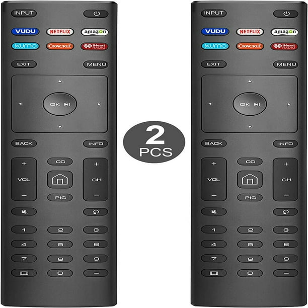 AMERTEER 【Pack of 2】 New Universal Remote for Vizio Smart TV 2 Piece Replacement for Vizio-Smart ...