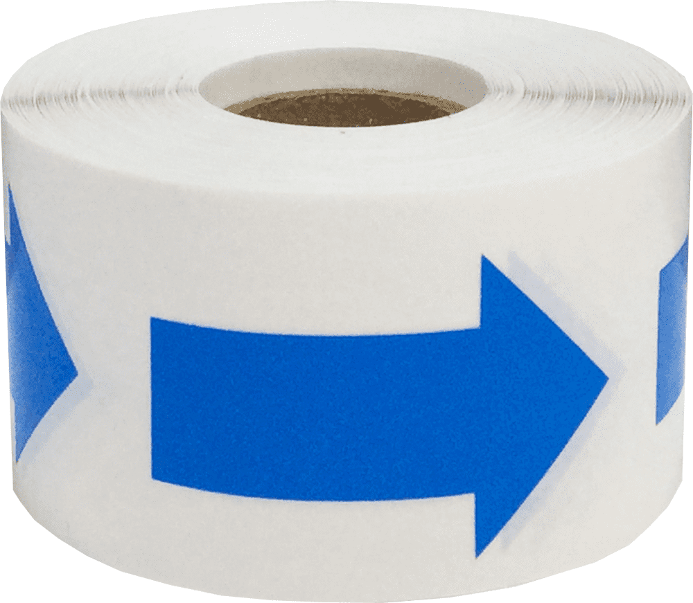 Color Coding Arrow Labels Blue For Organizing Inventory 2 x 1 Inch 500 ...