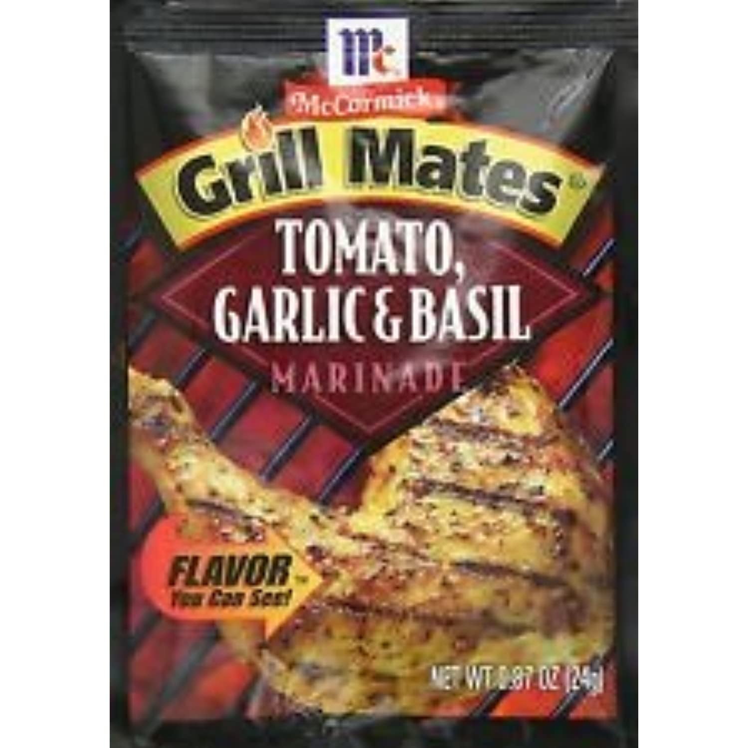Mccormick Grill Mates Tomato, Basil & Garlic Marinade, .87 Oz. Packet ...