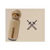 Crossed Swords Battle Icon Rubber Stamp for Scrapbooking Crafting ...
