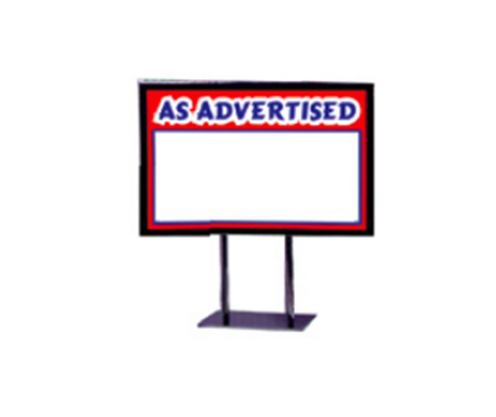 2 PACK - Flat Base Sign Holder with 4" Stems - 11" W x 7" H Signs ...