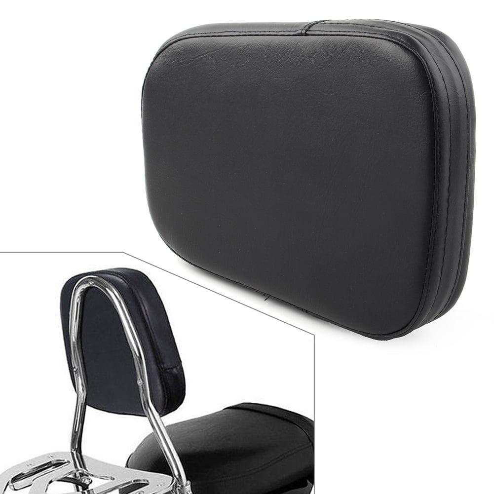 BFY PU Leather Motorcycle Sissy Bar Back Seat Backrest Cushion Pad For ...